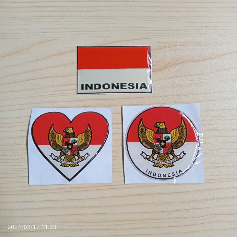 Jual Sticker merah putih timbul, stiker Bendera merah putih Indonesia ...
