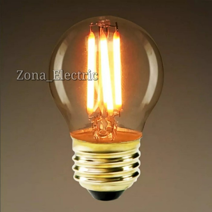 Jual LAMPU LED FILAMENT G45 BULB 2 / 4 WATT FITTING E27 / EDISON BULB ...