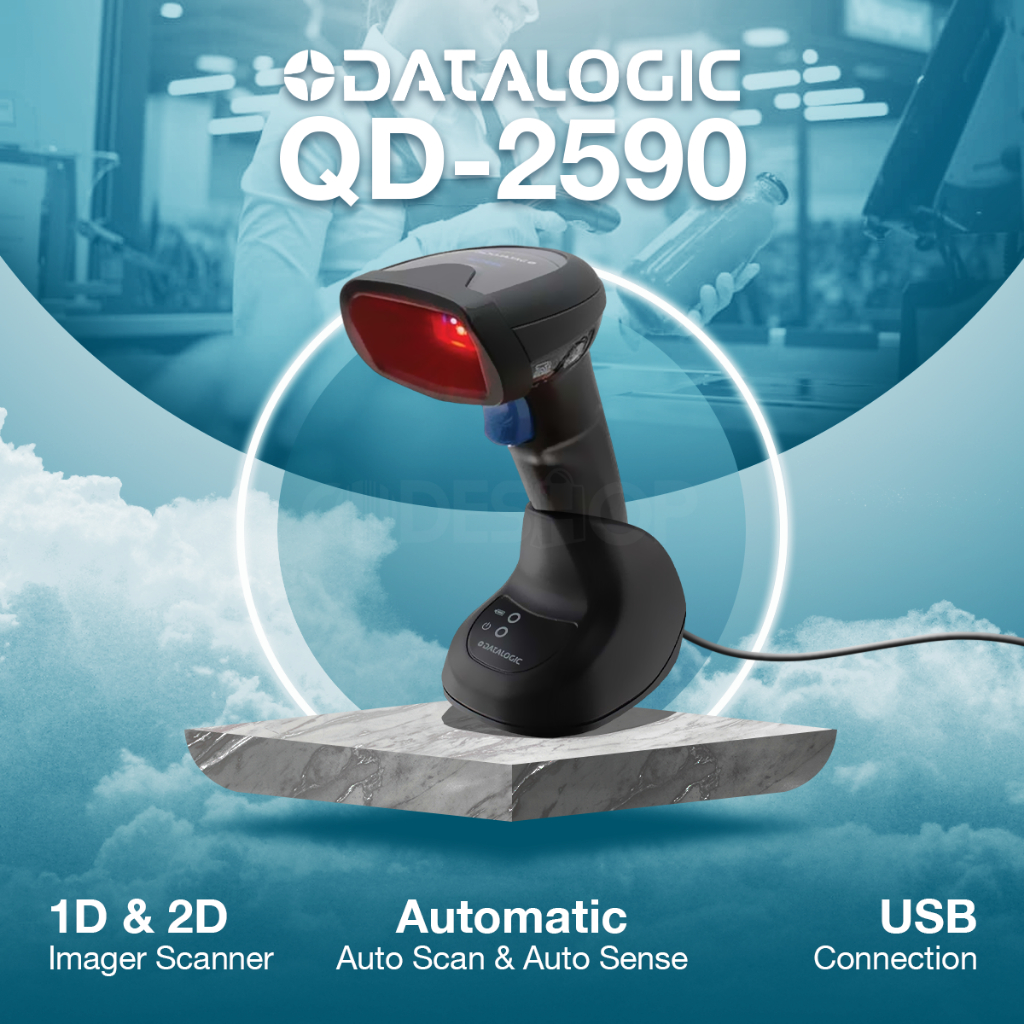 Jual Scanner Barcode 2D 1D Datalogic QD2590 USB QD-2590 Garansi ...