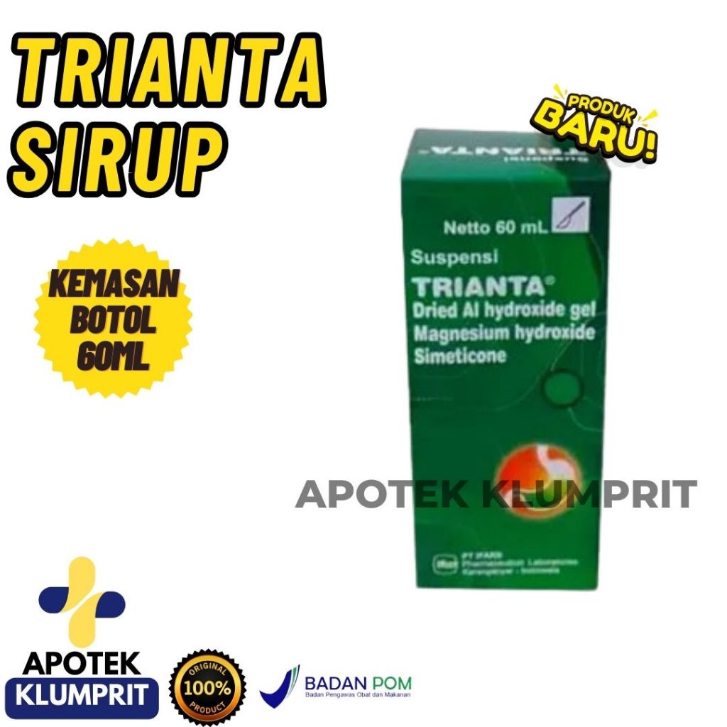 Jual TRIANTA SIRUP / 60ML / MAAG / ASAM LAMBUNG / TRIANTA / KEMBUNG ...
