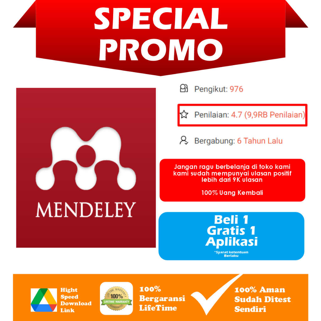 Jual [PROMO BELI 1 GRATIS 1] Mendeley Full Version Software PC (Windows ...