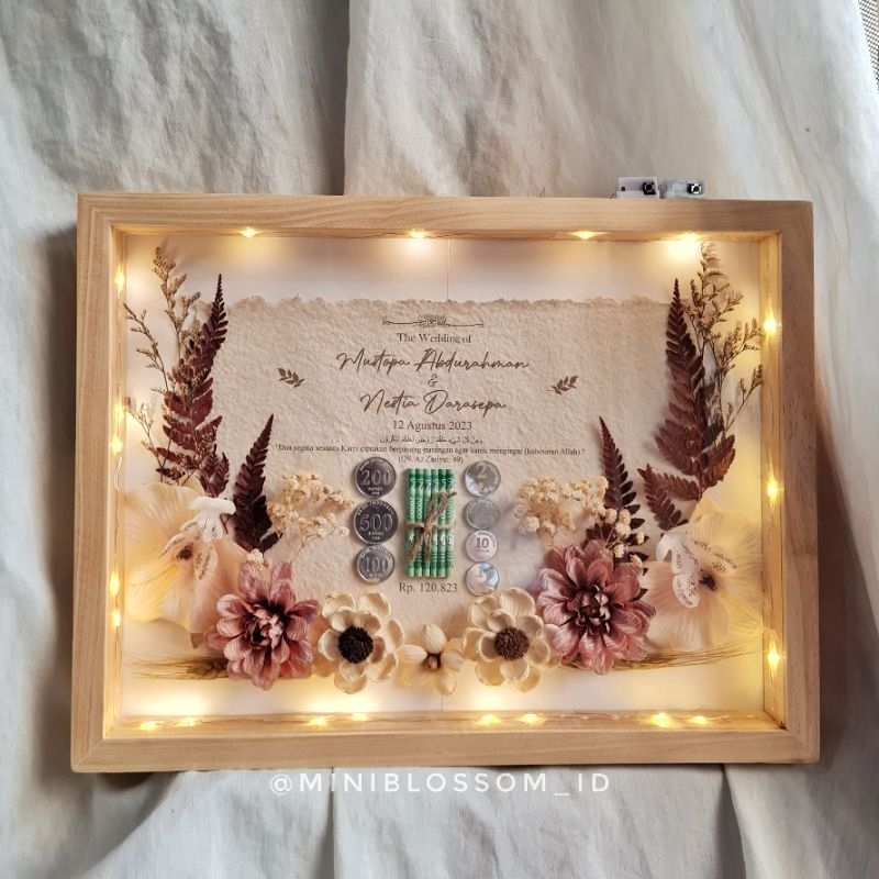 Jual CLASSIC 40x30cm Bingkai Mahat Kayu / Frame Mahar Rustic Pernikahan | Shopee Indonesia