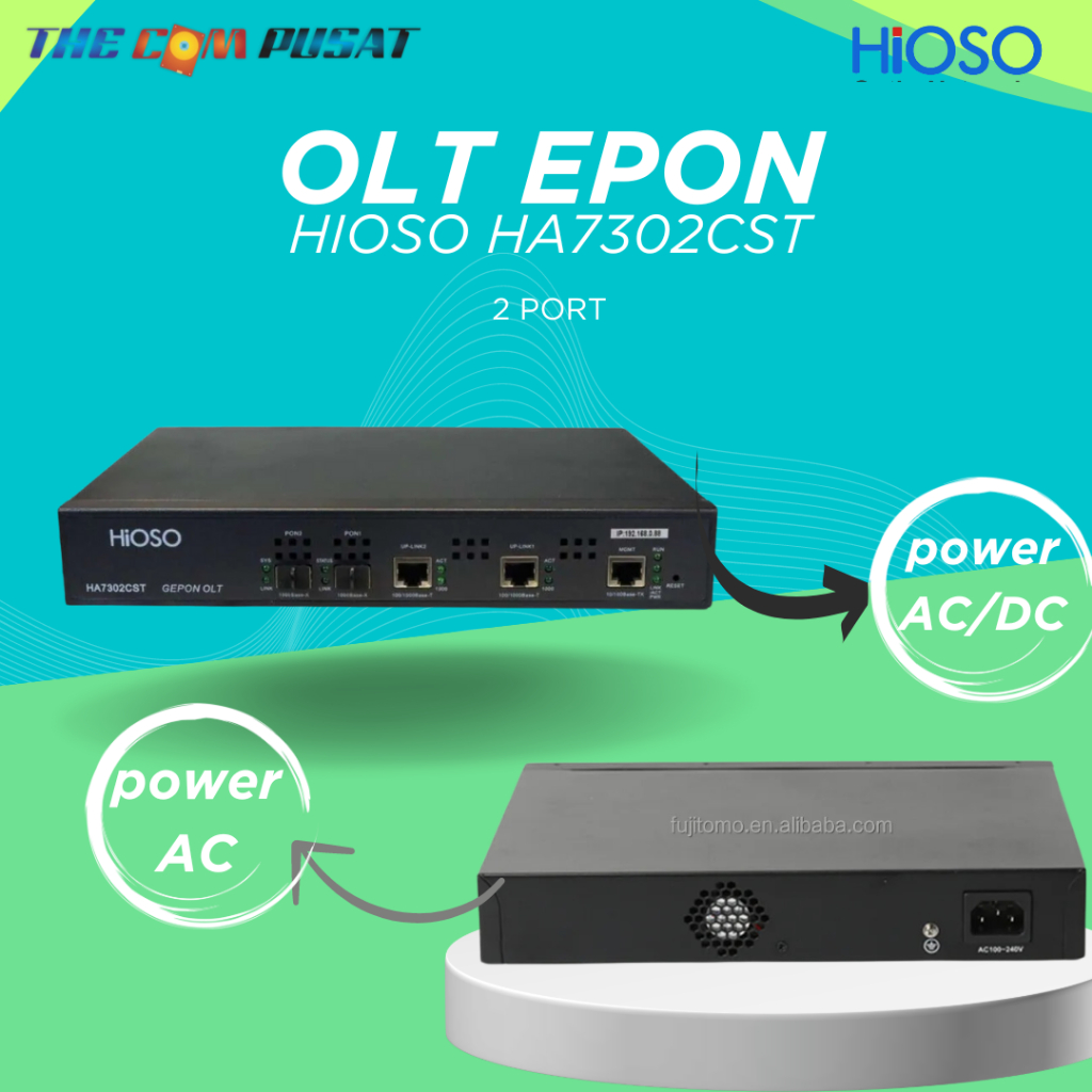 Jual HIOSO EPON OLT HA7302CS 2 Port with DC Power - Tanpa SFP | Shopee ...