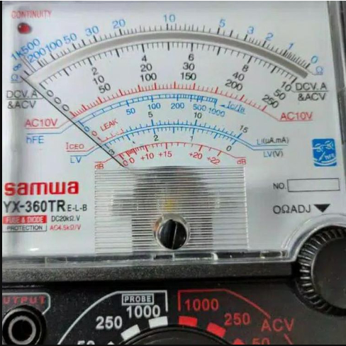 Jual MULTIMETER MULTITESTER SANWA YX-360TR AVOMETER VOLTMETER SUNWA ...