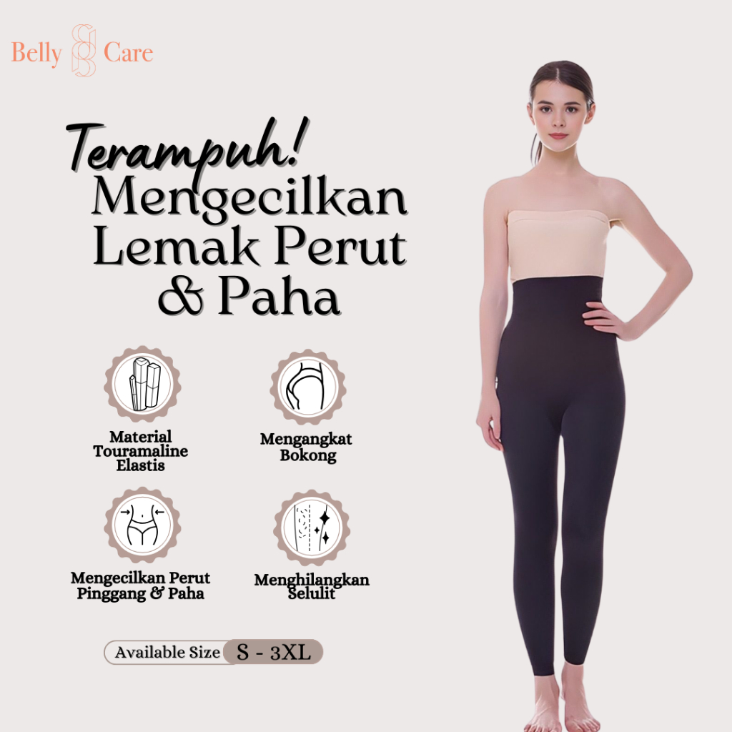 Jual Bellycare Black Legging Tourmaline Postpartum Corset - Korset Perut Legging Hitam Highwaist ...