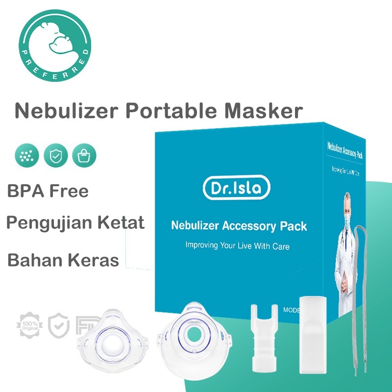 Jual Preffered Nebulizer Portable Masker/Paket Aksesori Nebulizer Asli ...