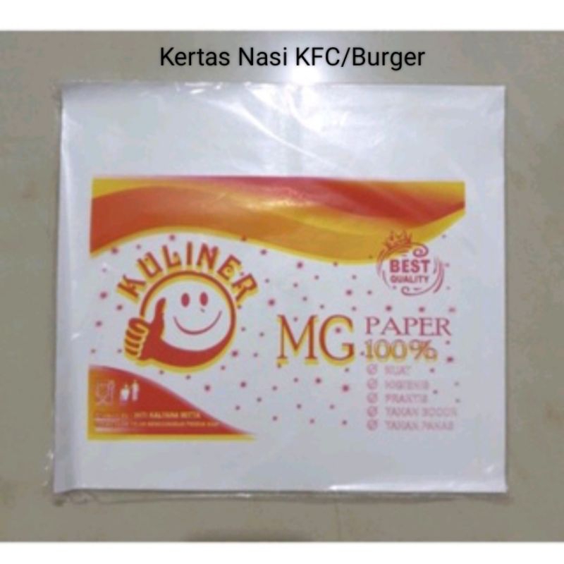 Jual Kertas nasi KFC kertas bungkus burger | Shopee Indonesia