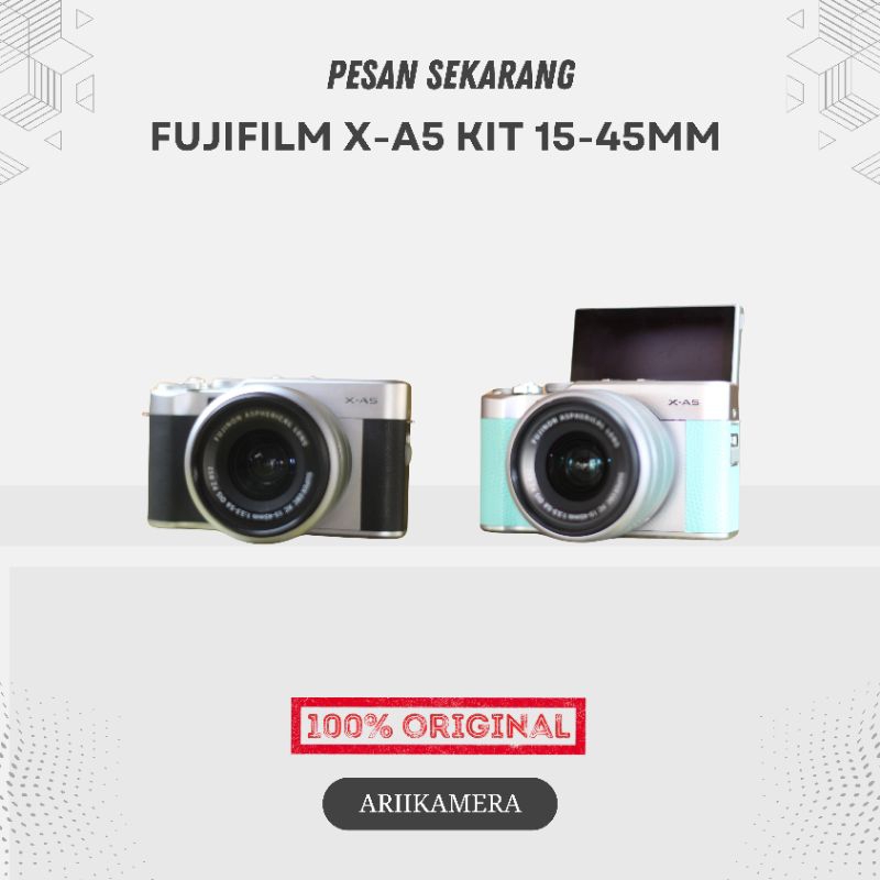 Jual MIROLLES FUJIFILM X-A5 KIT 15-45MM FULSET | Shopee Indonesia