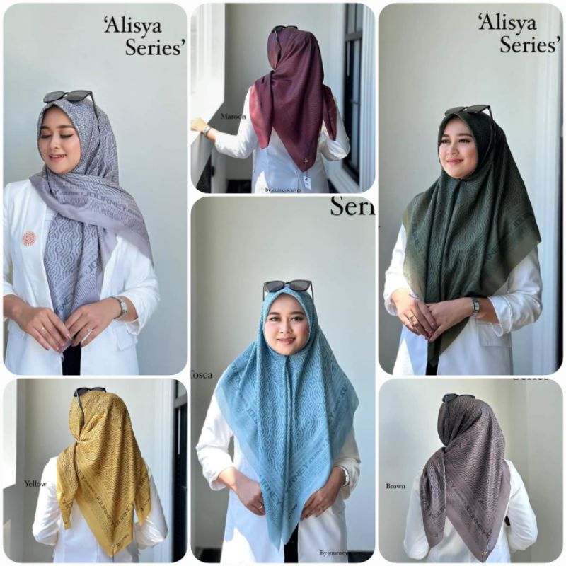 Jual ALISYA SERIES JOURNEY SCARVES JILBAB SEGI EMPAT | Shopee Indonesia