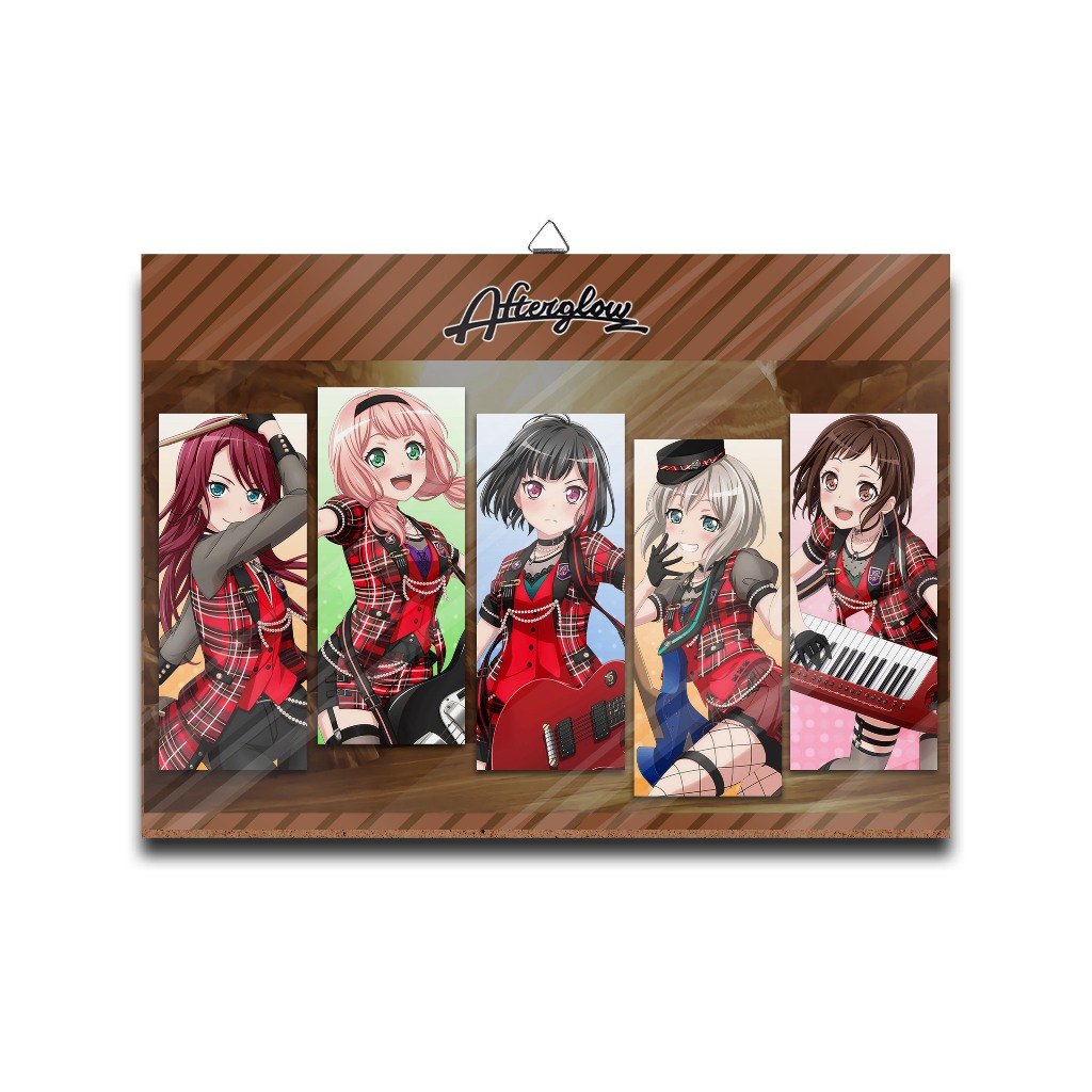 Jual Poster dinding kayu anime GROUP MEMBER AFTERGLOW ALT - BANG DREAM ...