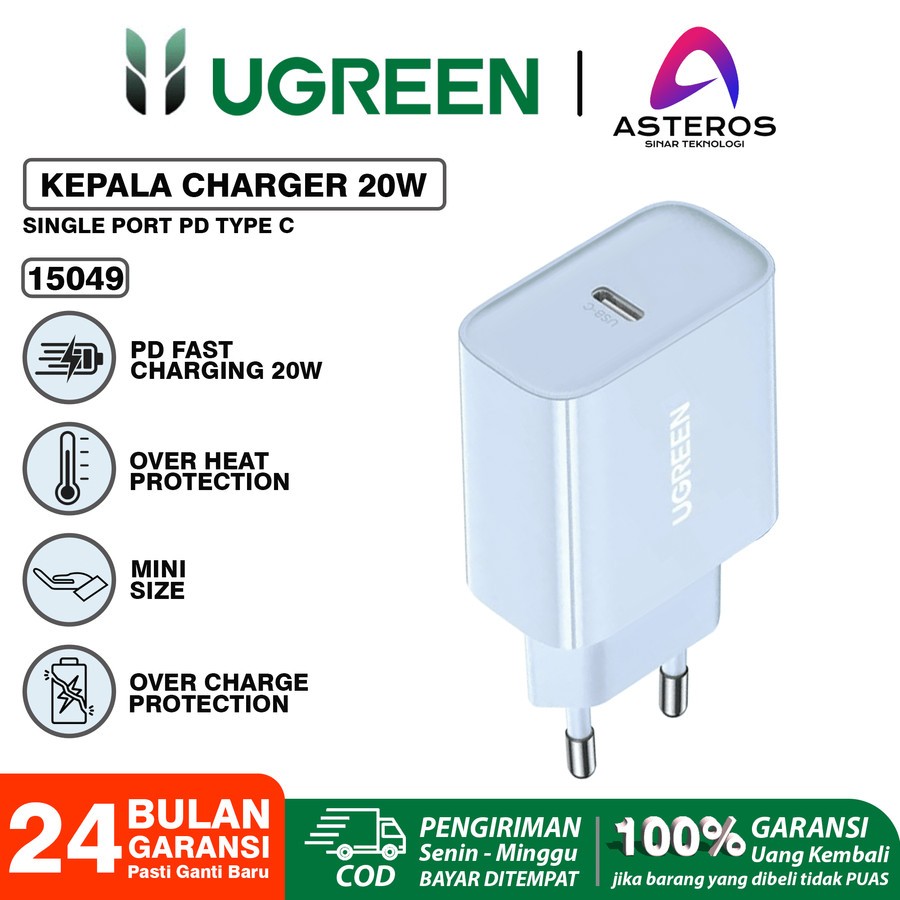 Jual Charger UGREEN for Iphone Kabel MFI 10W / 20W / 30W Standar Charge Fast Charging Original ...