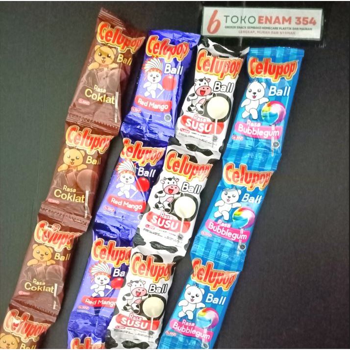 Jual Permen Celupop Ball permen lollipop sunduk rasa susu coklat mango ...