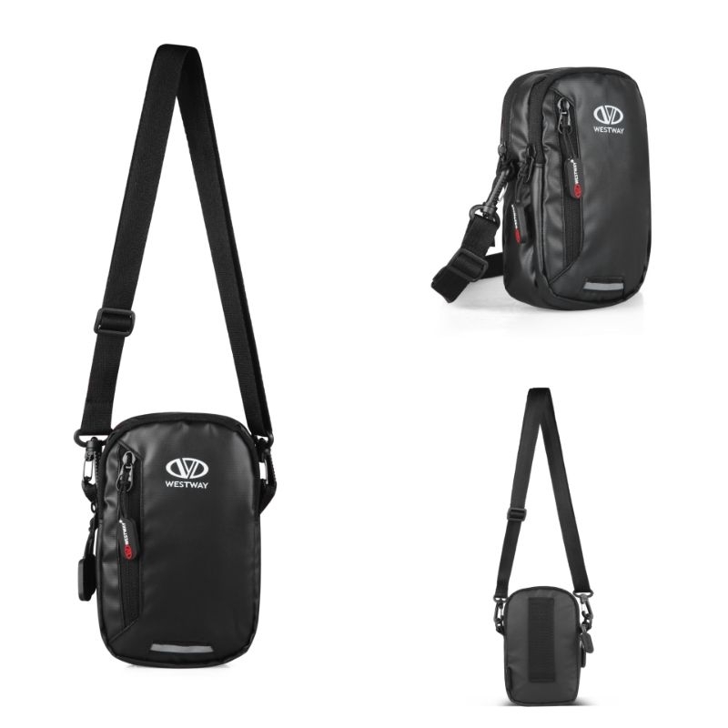 Jual Dompet Hp Tas Selempang Pouch Bag Hitam Tas Pinggang Sabuk Hp Pria ...