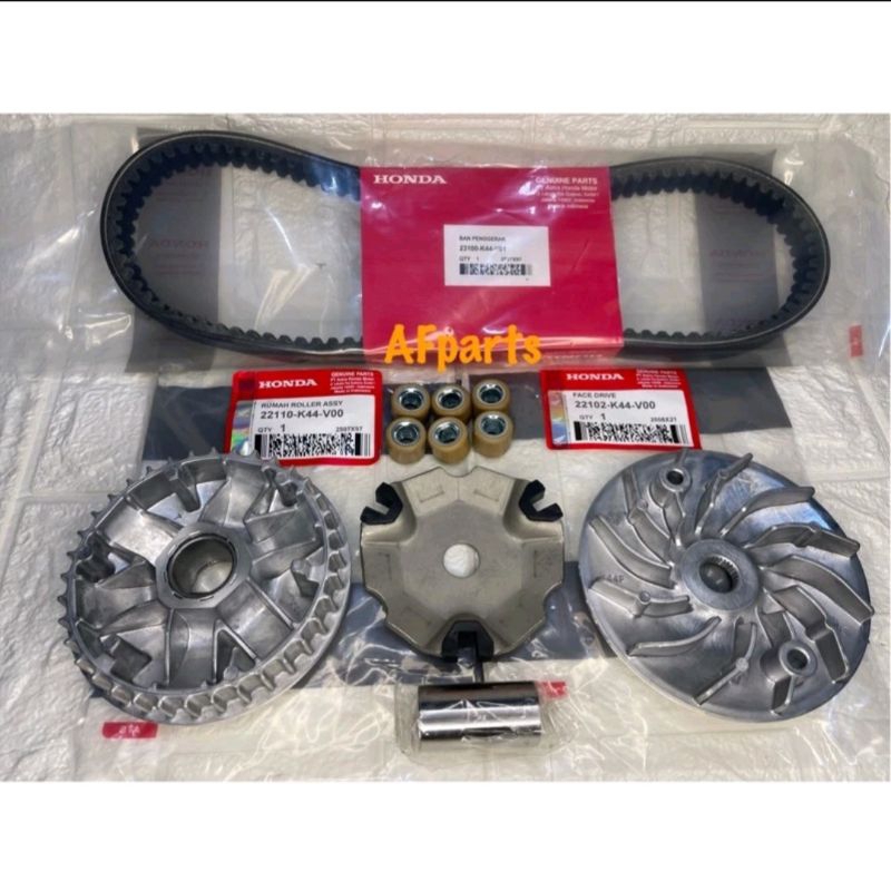 Jual Paket CVT Vanbelt + Rumah roller set +Kipas roller Beat pop beat fi Vario 110 scoopy Fi ...