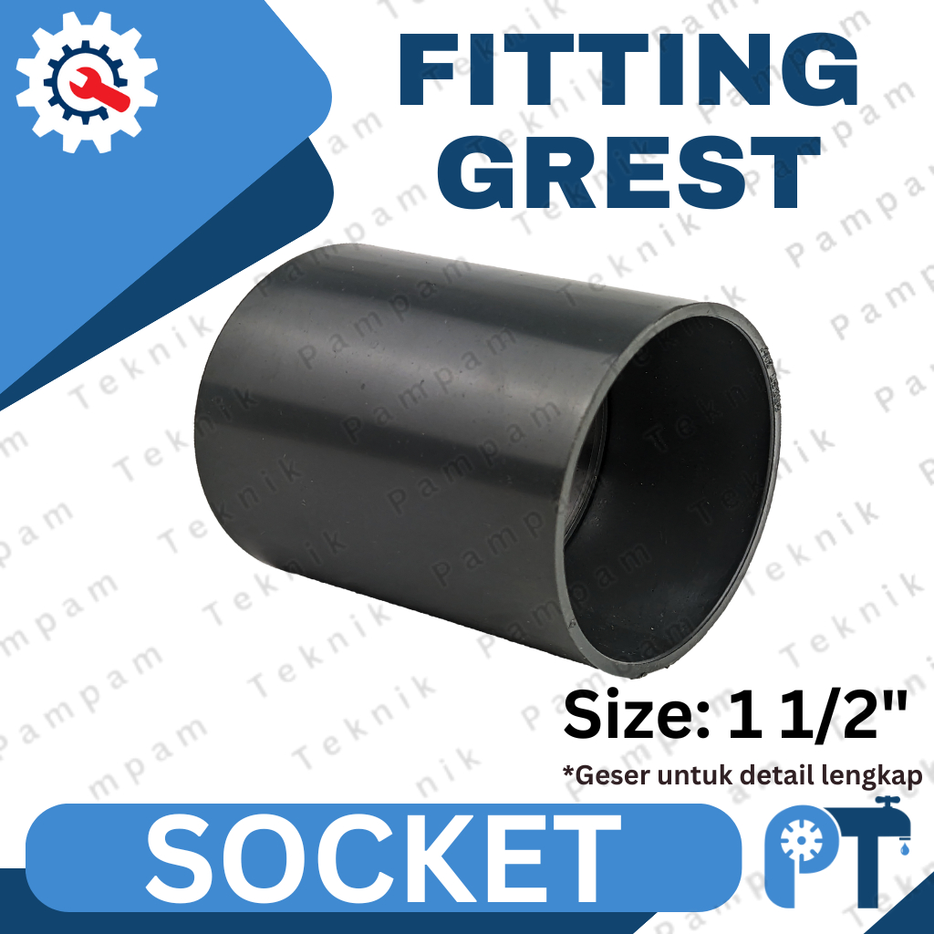 Jual Socket 1 1/2 inch Grest - Sock 1 1/2" Grest Sok polos 1 1/2in ...