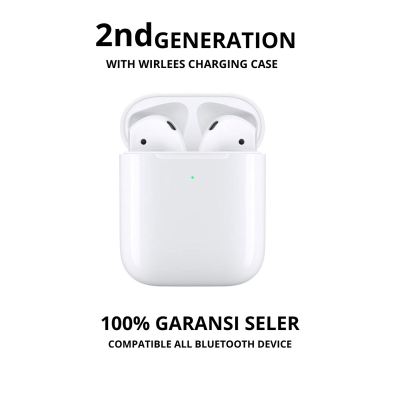 Jual TWS BLUETOOTH GEN 2 GENERATION WIRELESS CHARGING 100% SEGEL ...