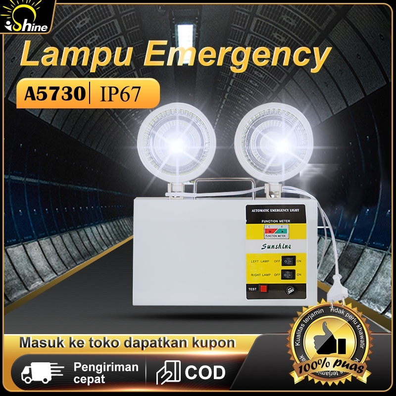 Jual Lampu Emergency 8000mAH Lampu darurat dengan dua kepala yang dapat diisi ulang | Lampu ...