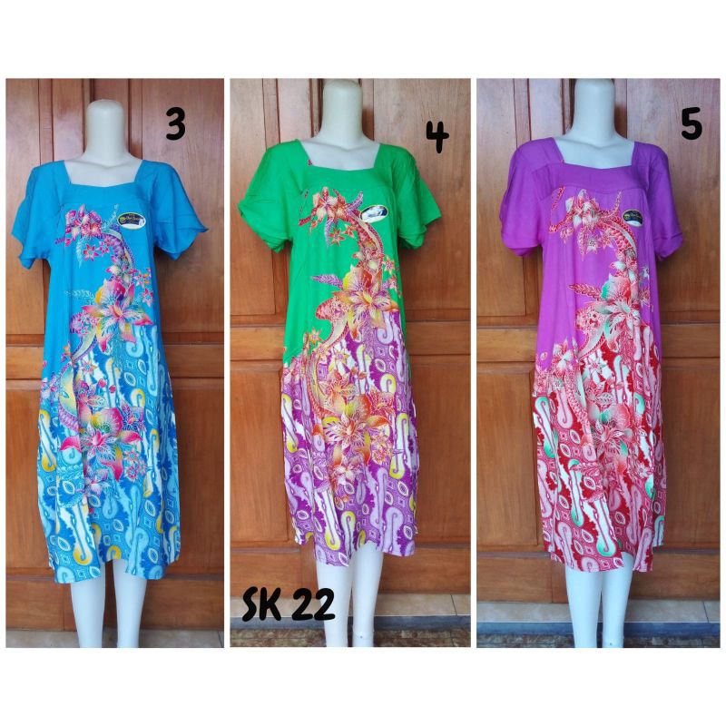 Jual Daster Batik Sari Kencana 22 Kerah Sikak / Kotak | LD 114 [MOTIF ...