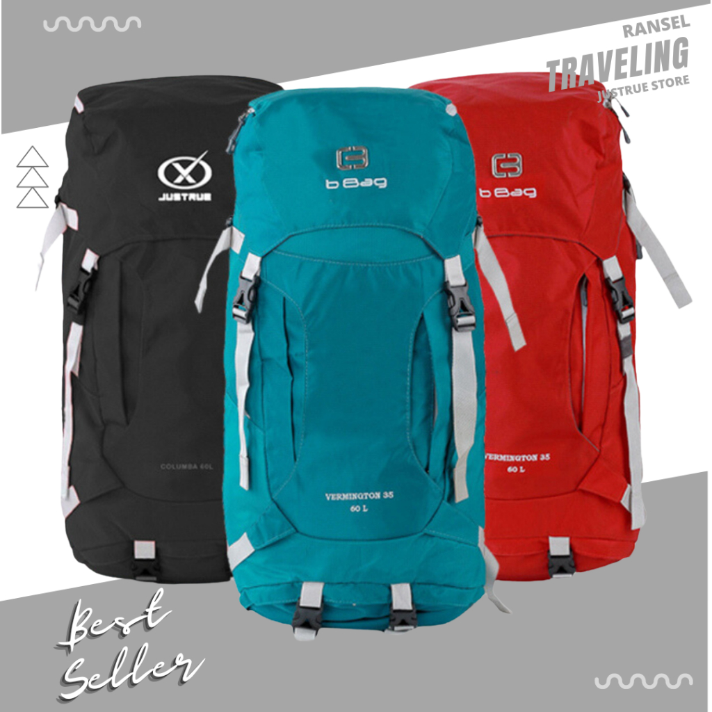 Jual Tas Gunung 60 Liter Ransel Hiking 50 liter Semi Carrier 40 Liter Backpack Camping Travel ...