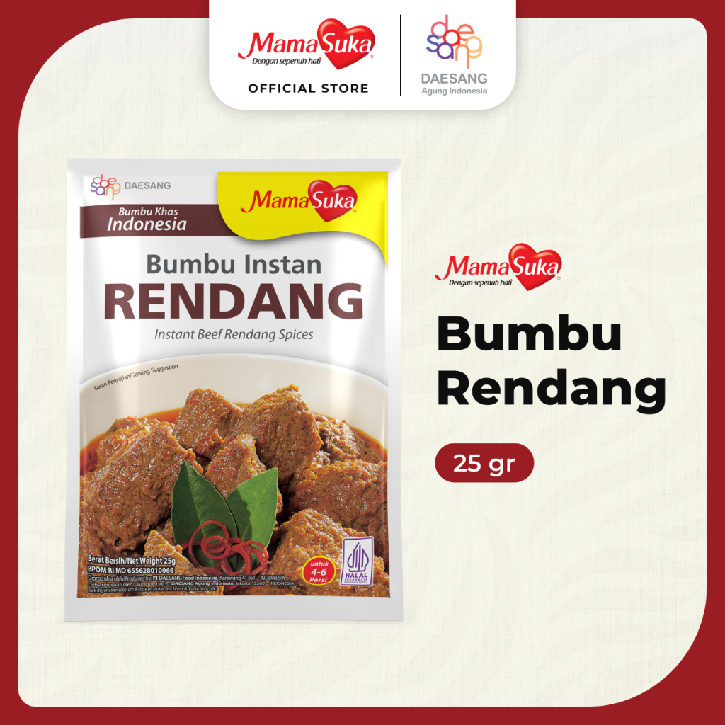 Jual MamaSuka - Bumbu Rendang 25 gr | Shopee Indonesia