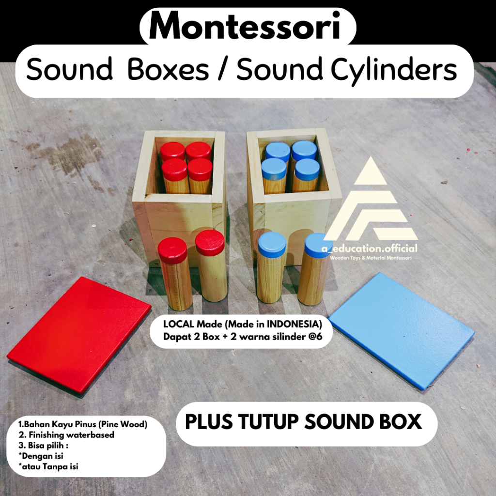 Jual Montessori Sound Boxes / Sound Cylinders montessori Early ...