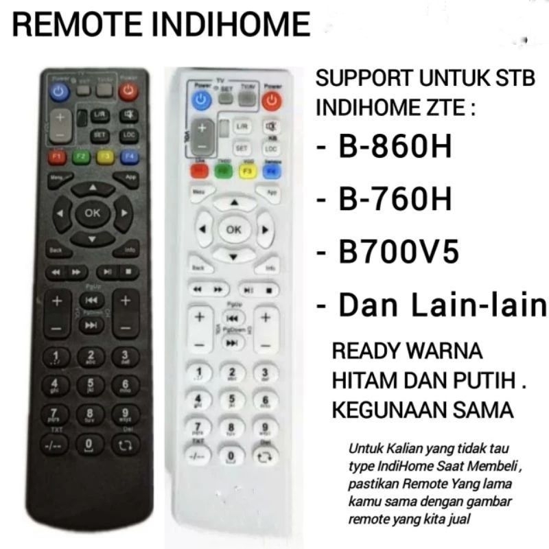 Jual REMOTE STB TV BOX SPEEDY ZTE ZXV10 B860H B760H B700V MNC PLAYER ...