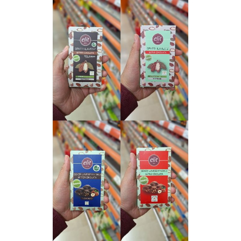 Jual Kode A Elit Chocolate Non Sugar | Cokelat Turki | Cokelat Rendah ...