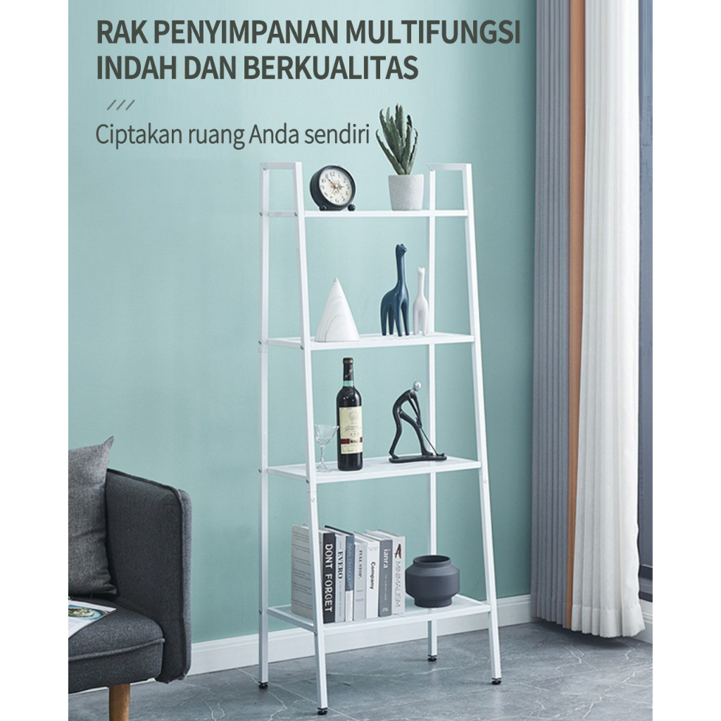 Jual Rak penyimpanan sederhana 4 lapis/rak penahan beban rangka baja ...