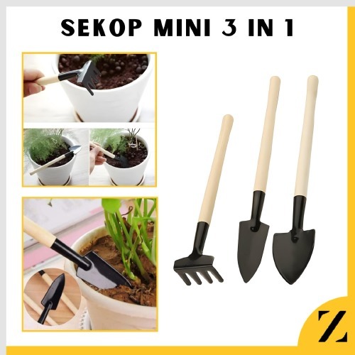 Jual Sekop Mini Set 3in1 3 in 1 Alat Berkebun Bajak Sawah Taman Tanaman ...