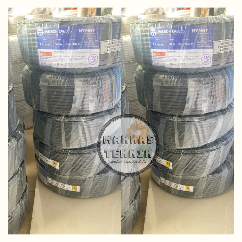 Jual NYMHY 2x1 mm2 WILSON KABEL - Kabel Tembaga Serabut WILSON CABLES ...