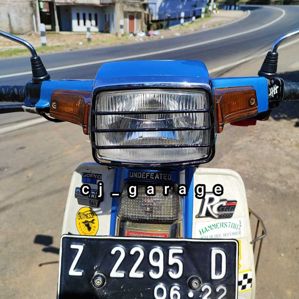 Jual Grill Pelindung Lampu Depan Suzuki RC 80 RC 100 Cover Rambang Lampu Depan Bravo Jet cooled ...