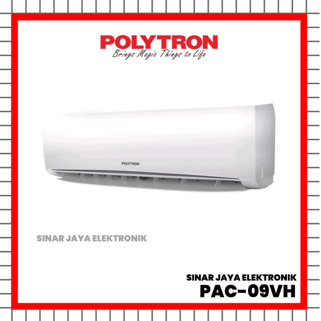 Jual AC SPLIT POLYTRON 1 PK PAC-09VH DELUXE (HANYA UNIT) | Shopee Indonesia