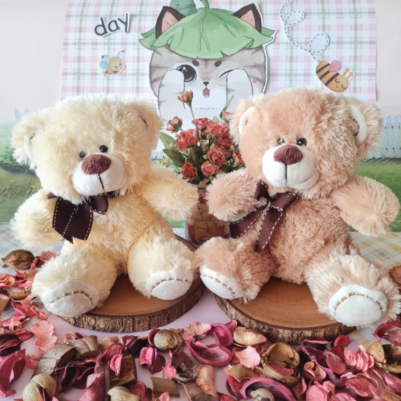 Jual Boneka beruang Teddy bear 23cm bagus untuk hadiah/wedding/florist ...