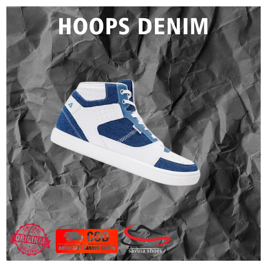 Jual Aerostreet Hoops High Denim | Aerostreet Hoops Denim | Aerostreet ...