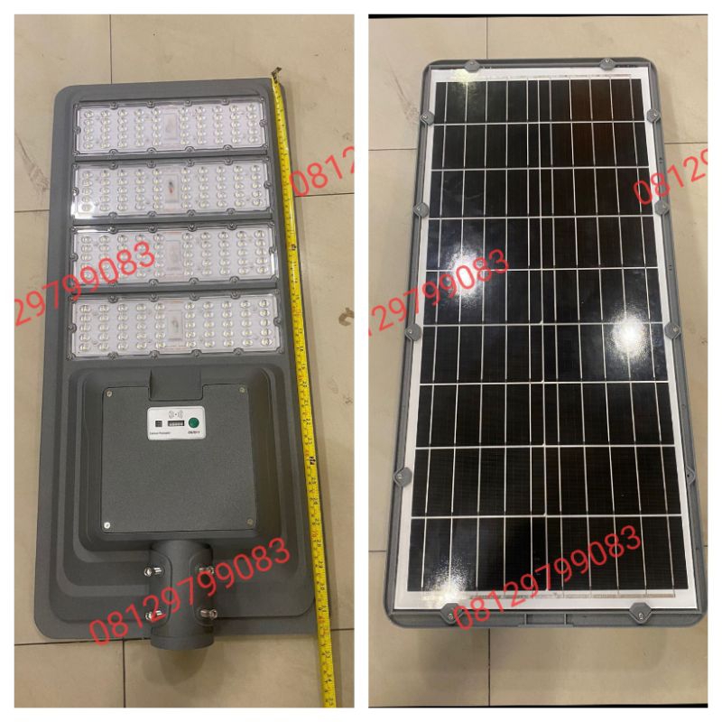 Jual Lampu jalan led solar sel matahari panel surya 200w 200 watt all ...