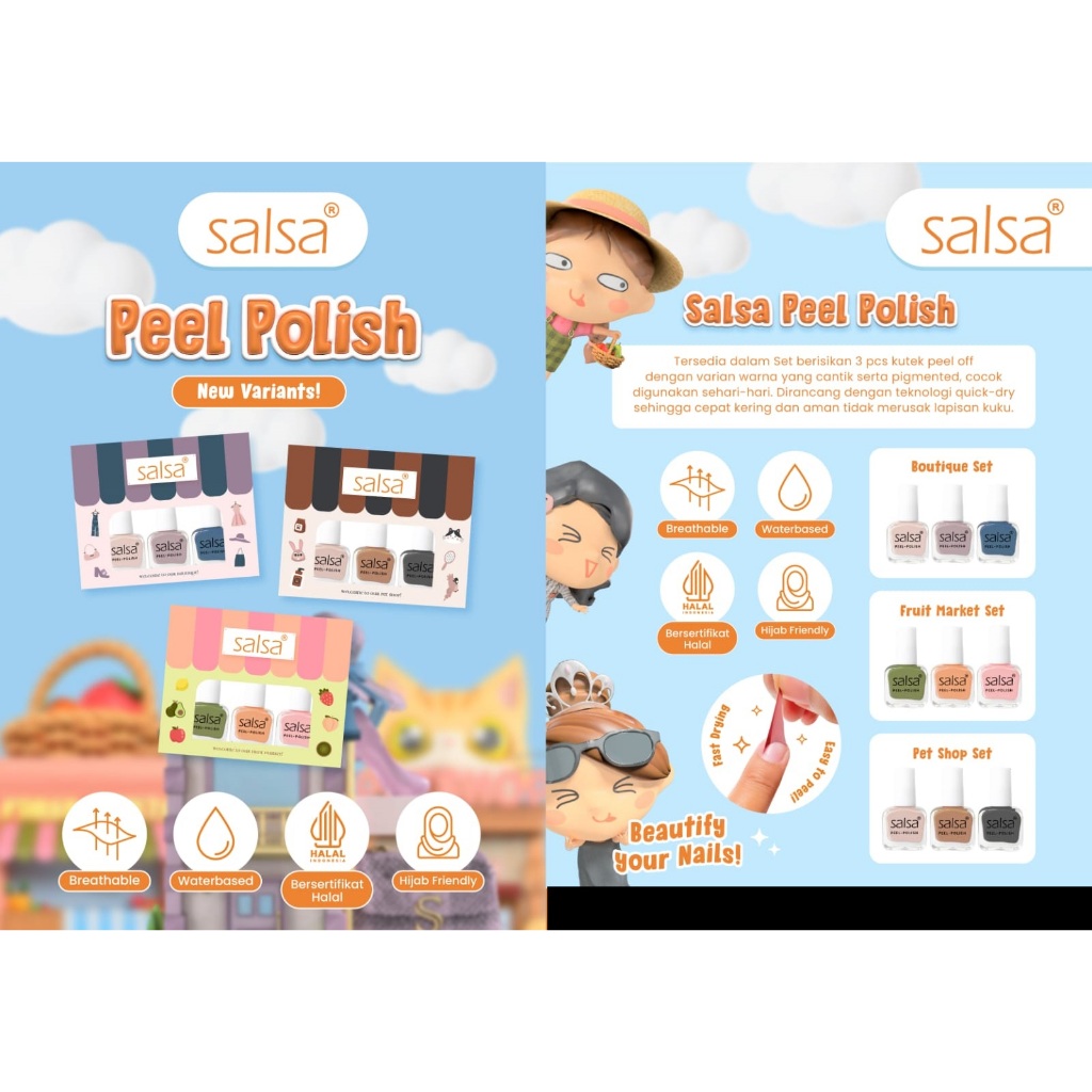 Jual SALSA Peel Polish - Kutek Peel Off Lupas Breathable Hijab Friendly ...