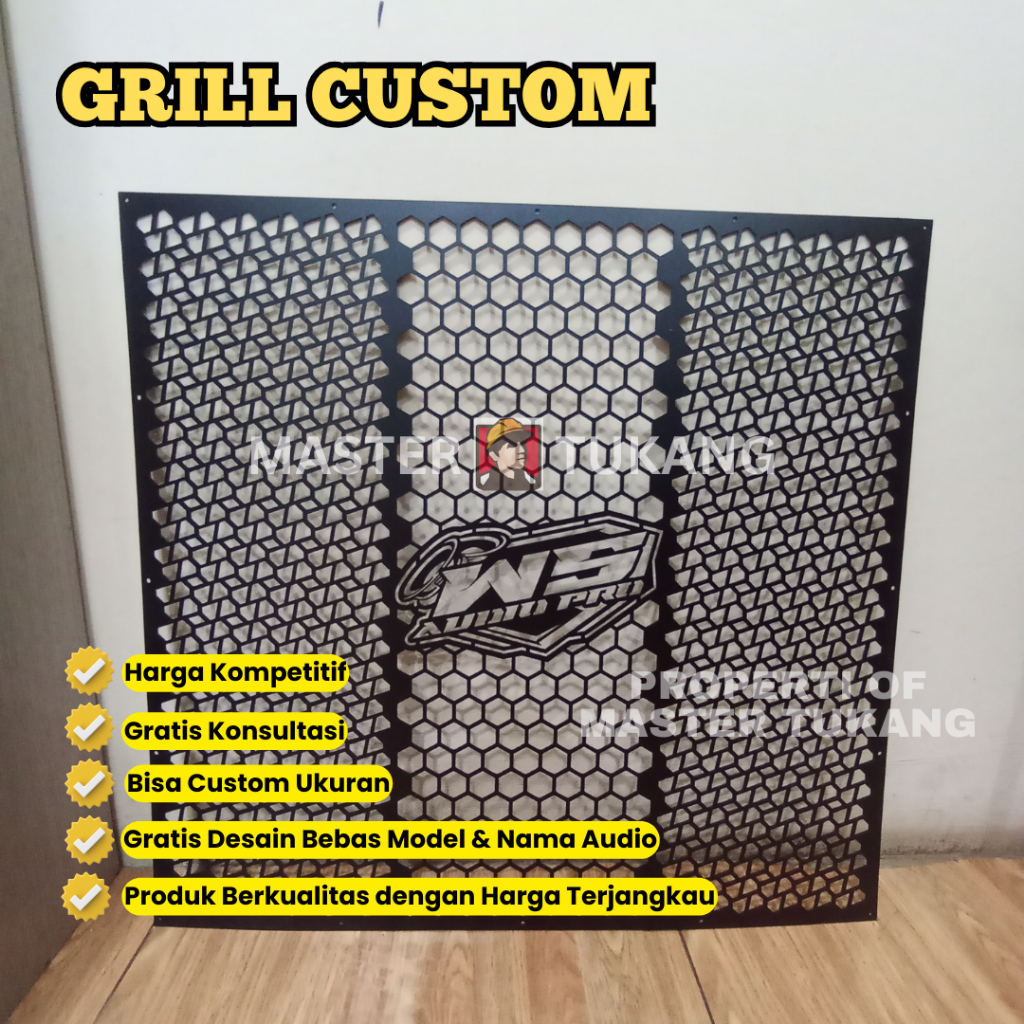 Jual Ram grill plat besi Speaker sound sytem - GRATIS DESAIN | Shopee ...
