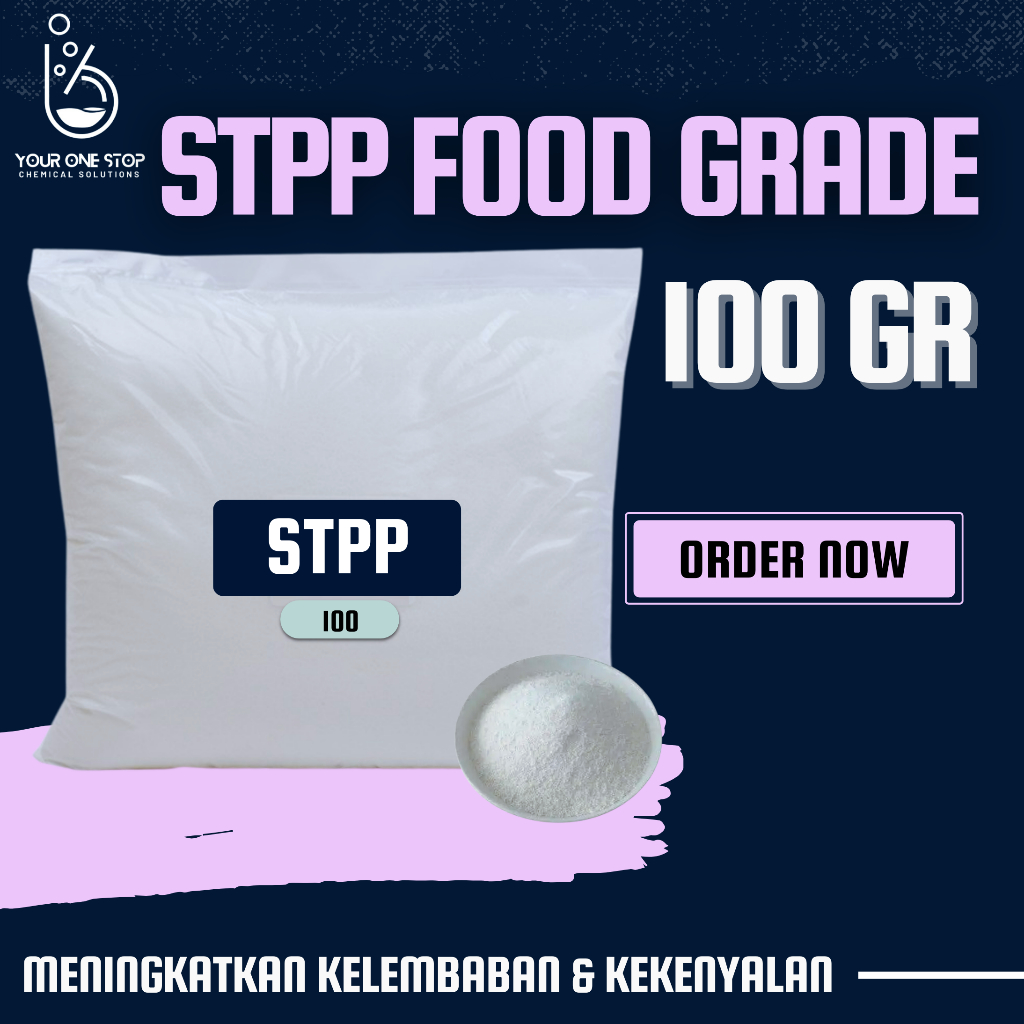 Jual STPP Sodium TriPolyPhospate Food Grade 100 Gram - STTP Tepung ...