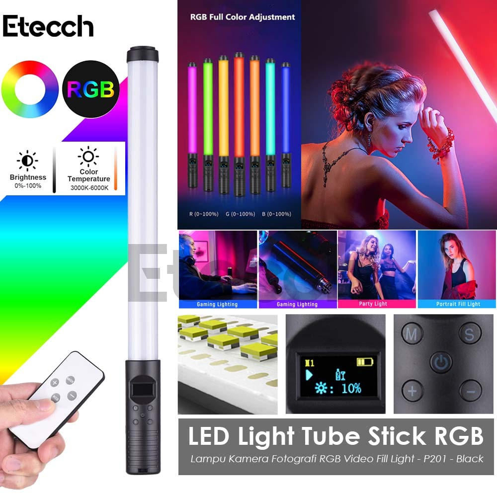 Jual Light LED Tube Stick Fill Light RGB Lampu LED Kamera Fotografi ...