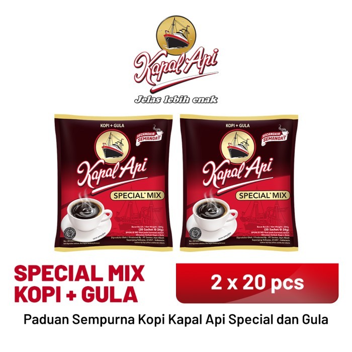 Jual Kopi Kapal Api Special Mix 24 gr Kopi Kapal Api HITAM Special Mix ...
