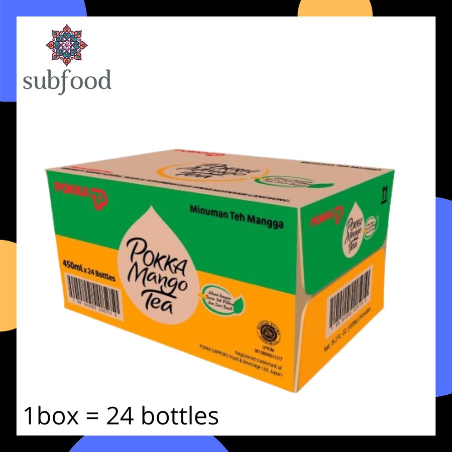 Jual Pokka Mango Tea rasa Mangga Botol 450 ml 1 DUS | Shopee Indonesia