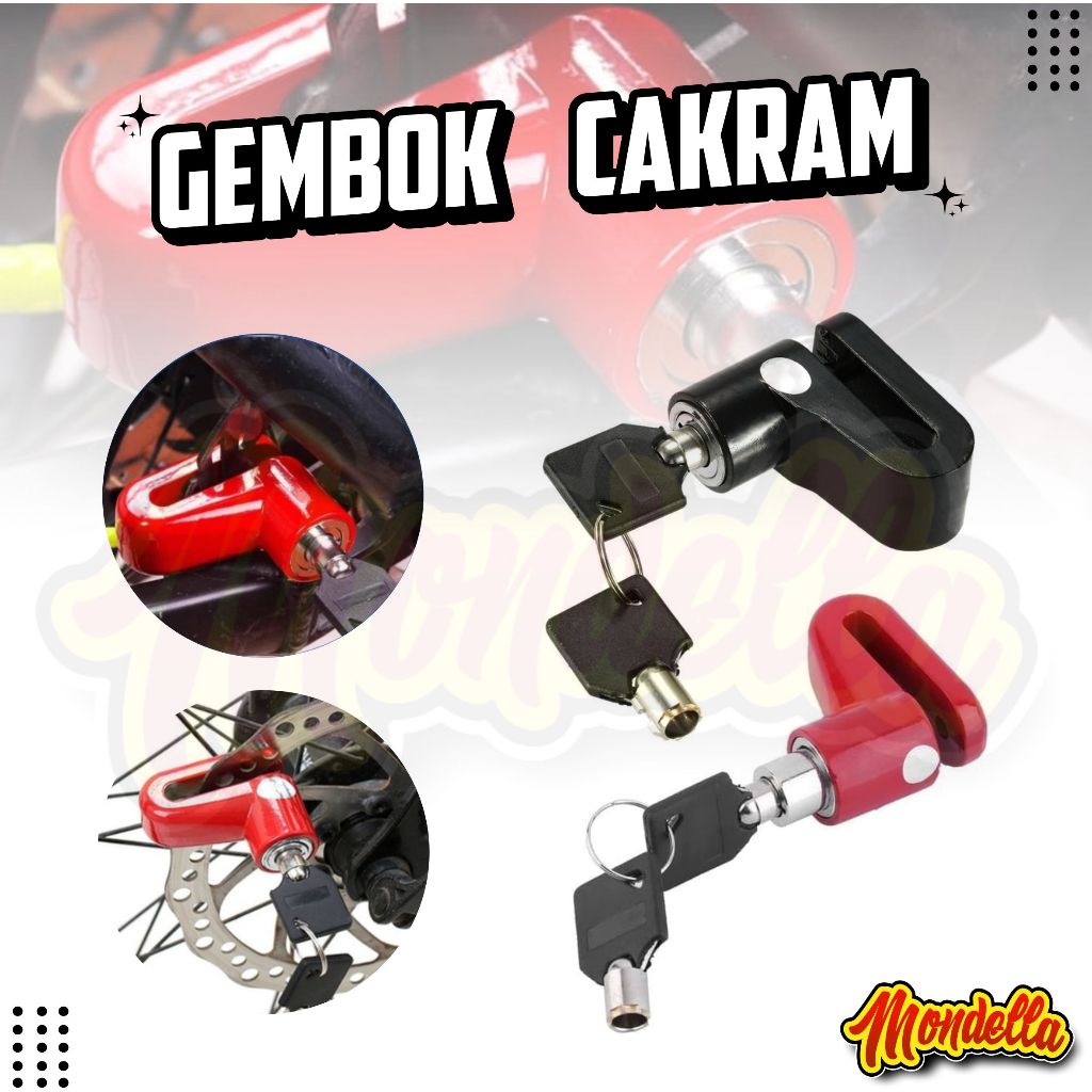 Jual Gembok Cakram Motor Kunci Cakram Motor Universal Disc Lock Anti ...