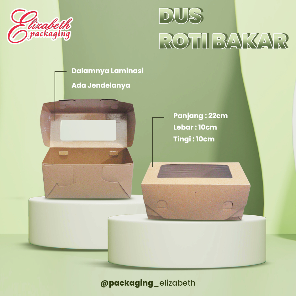 Jual Dus Roti Bakar 22x10x10 (Jendela) | Shopee Indonesia