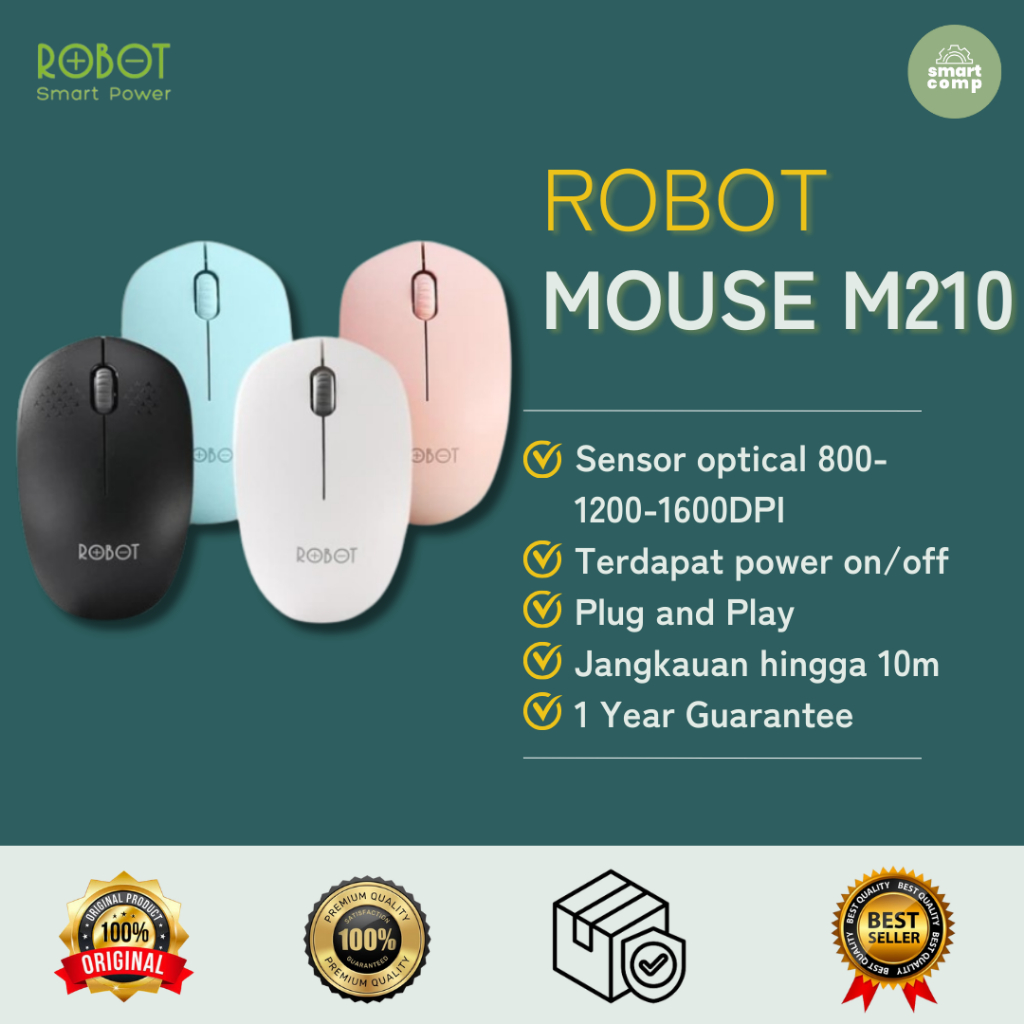 Jual Robot Wireless Mouse M210 | Shopee Indonesia