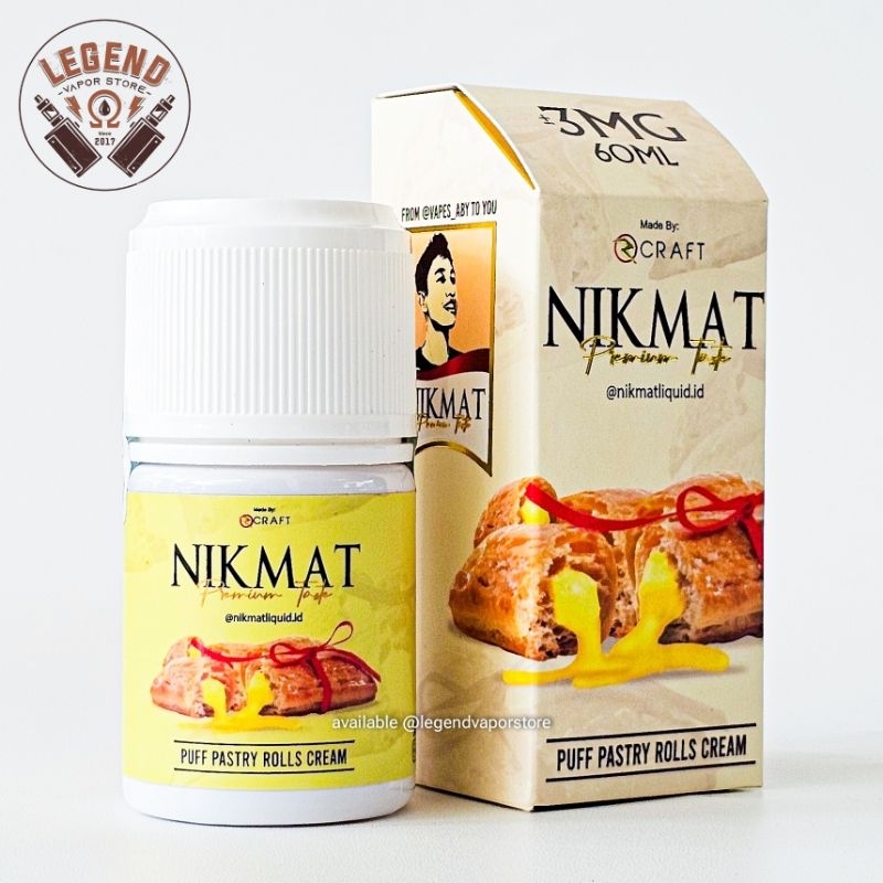 Jual FREEBASE - LIQUID NIKMAT V1 Puff Pastry Rolls Cream 60ML AUTHENTIC ...