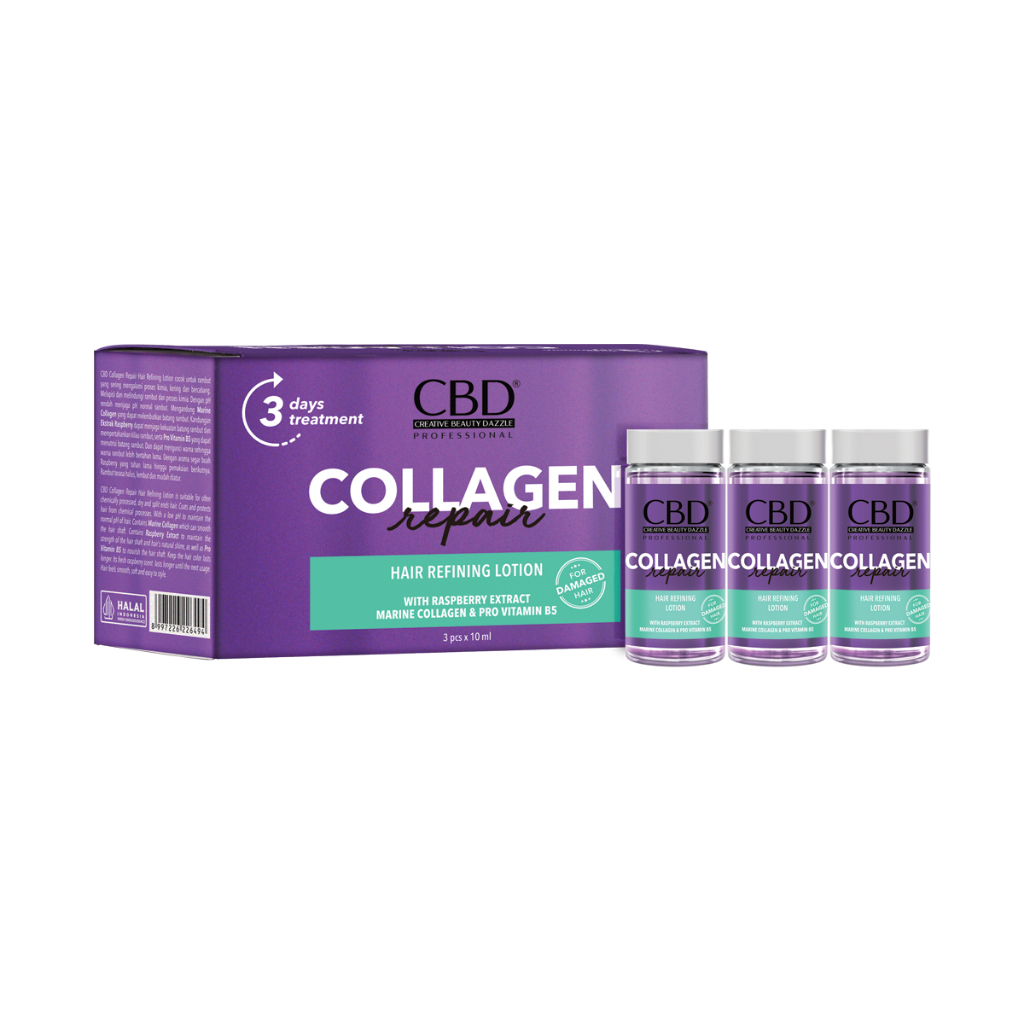 Jual CBD Collagen Repair Hair Refining Lotion 3x10ml | Shopee Indonesia