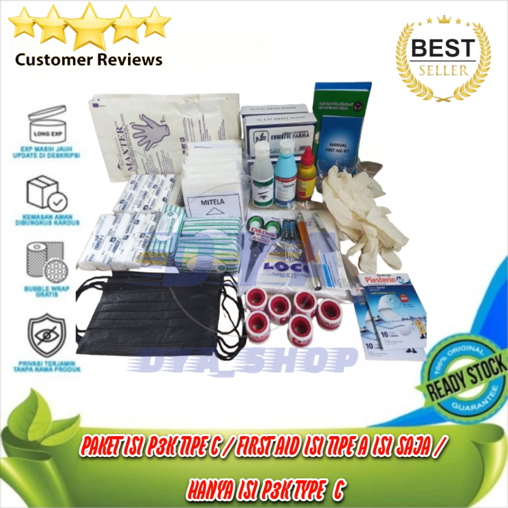 Jual Paket ISI P3k Tipe C / First Aid Isi Tipe C /Hanya isi p3k Type C ...