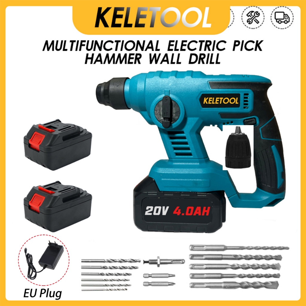 Jual Mesin Jack Hammer Drill Cordless Electric Impact Drill Rotary ...