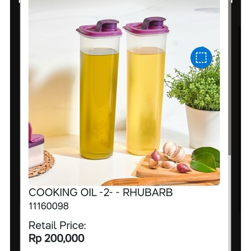 Jual cooking oil tempat minyak 1 Liter tupperware | Shopee Indonesia