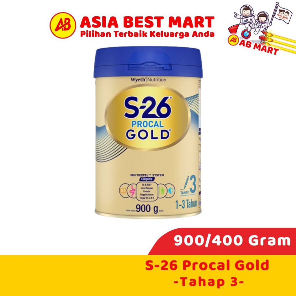 Jual S-26 Procal 3 Gold 900 Gr 400gr / Susu Formula Bubuk Pertumbuhan ...